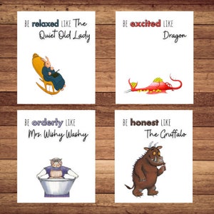 SET 2 Digital Character Affirmations - 40 Book Characters - Children’s ...
