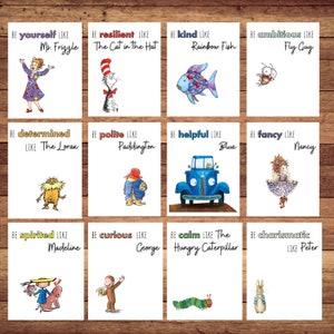 Digital Character Affirmations - 40 Book Characters - Children’s ...