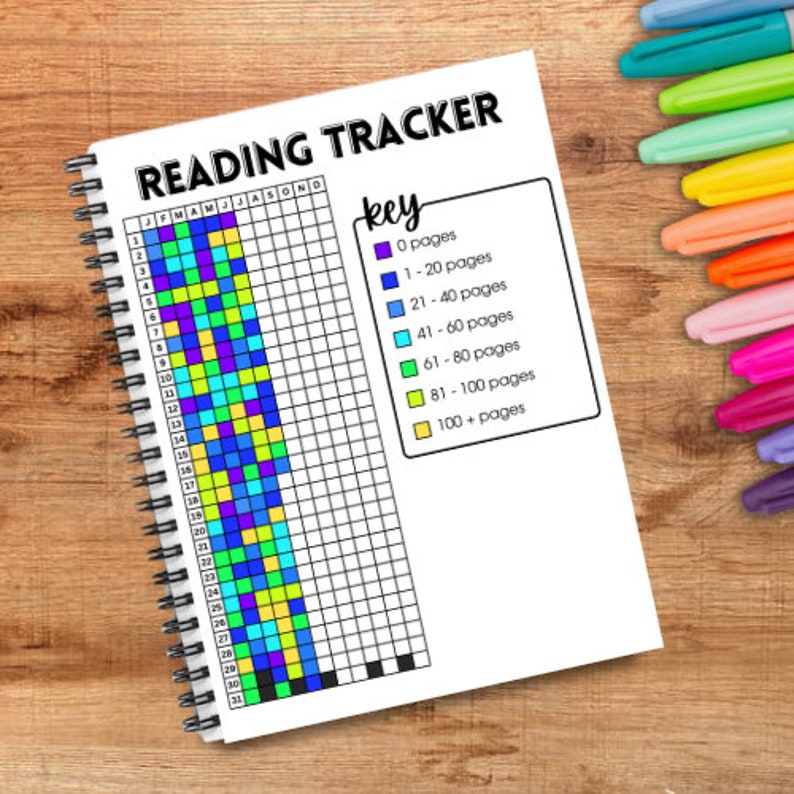 Reading Journal Book Tracker Reading Challenges Bullet Journal ...
