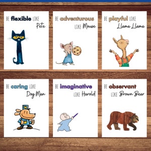 Digital Character Affirmations - 40 Book Characters - Children’s ...