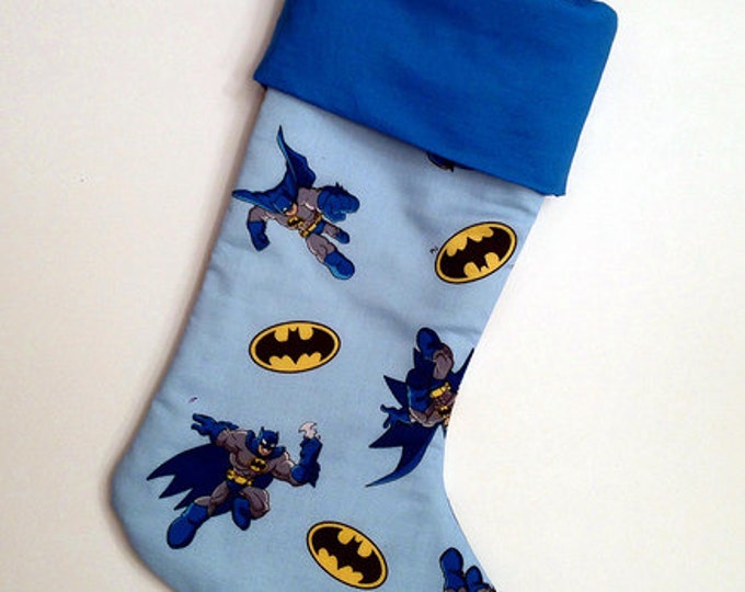 Handmade Batman Comic Christmas Holiday Stocking - Etsy