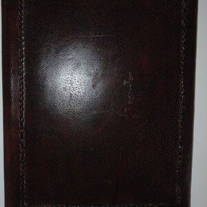 RARE Old HUGE Vintage Artisan Genuine Brown Leather Bound Bulgarian ...