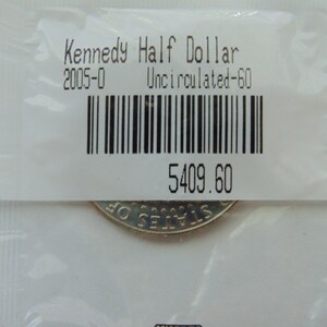 Sold Separately Uncirculated 60 Kennedy Half Dollar 2005 D 2005 P 2006 ...