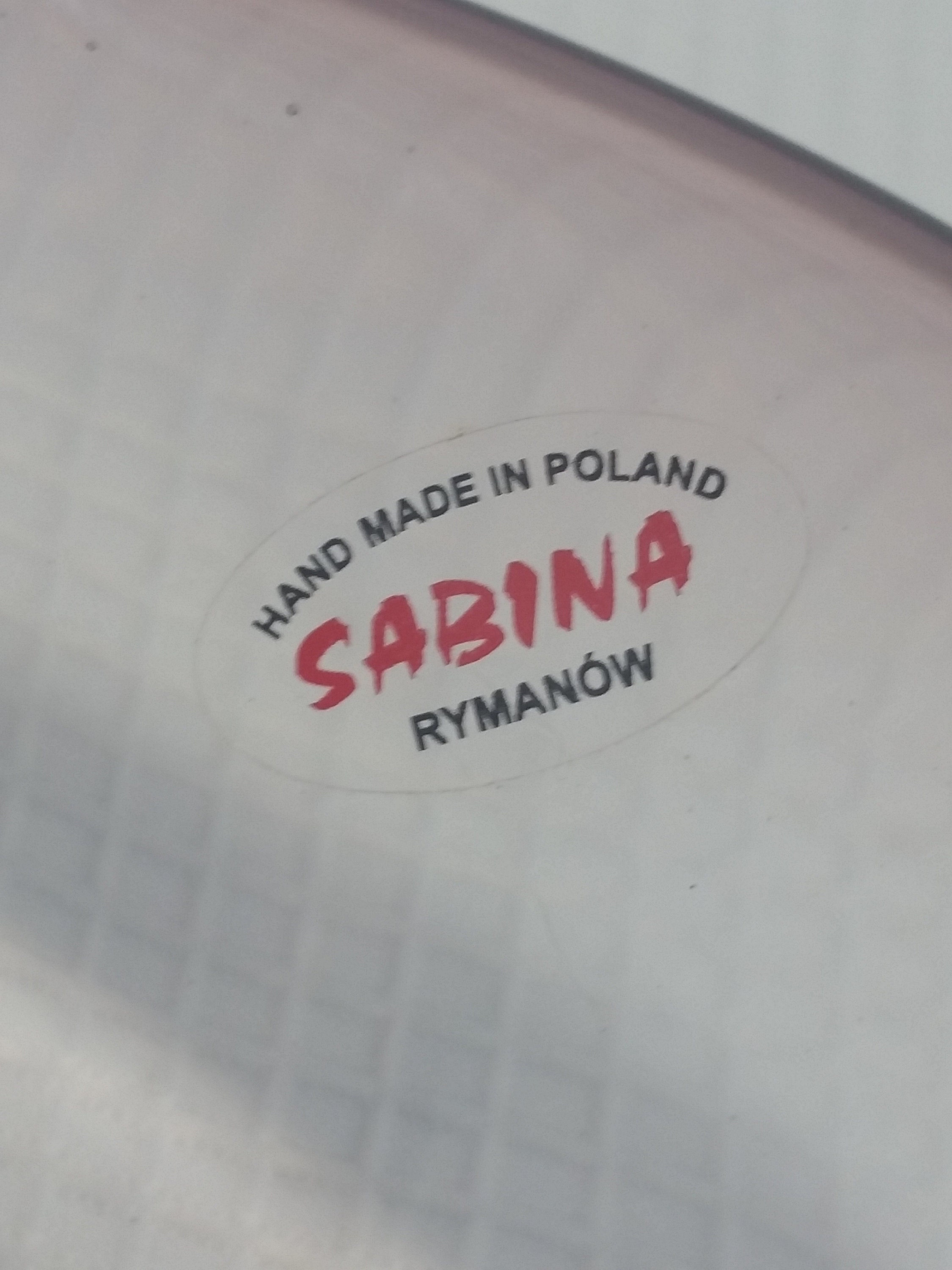 Sabina Glass Bowl Deco Art Handmade in Poland Rymanow Purple Fade Clear ...