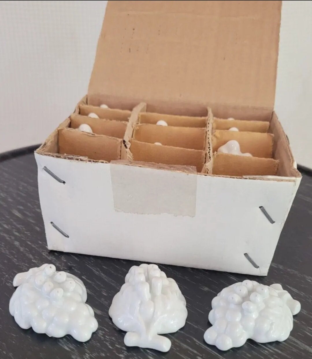 Basic Porcelana Grape Leaf Grapes Ceramic Table Card Name - Etsy