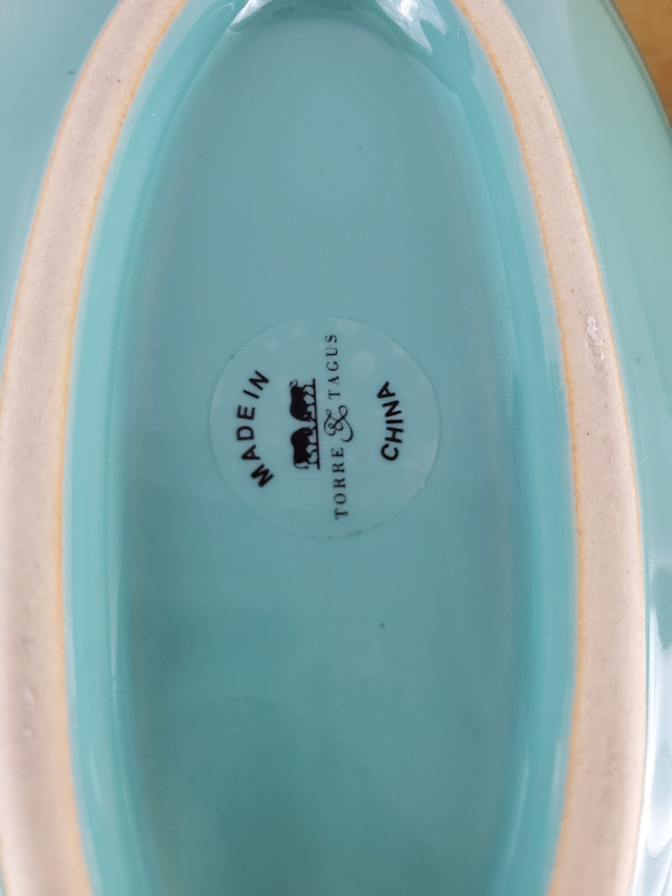 Torre & Tagus KALA Ceramic Boat Bowl Blue Aqua Dish Plate Server NIB - Etsy