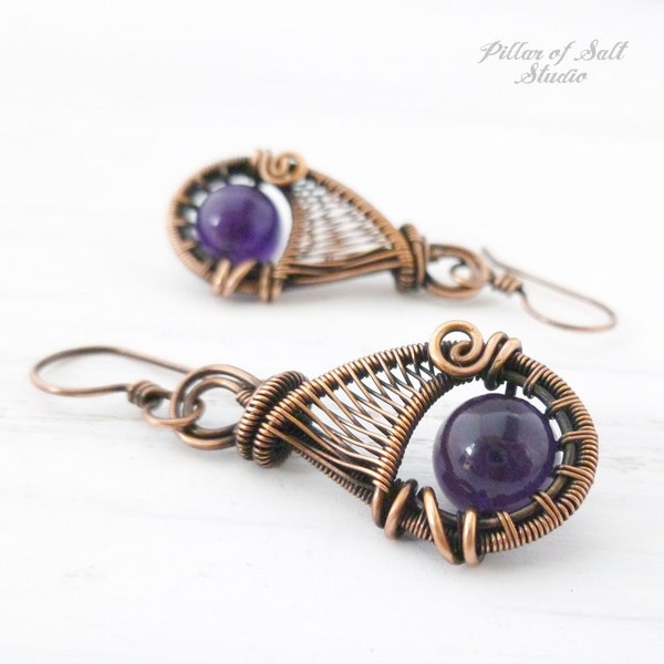 Wire Wrap Earrings - Etsy