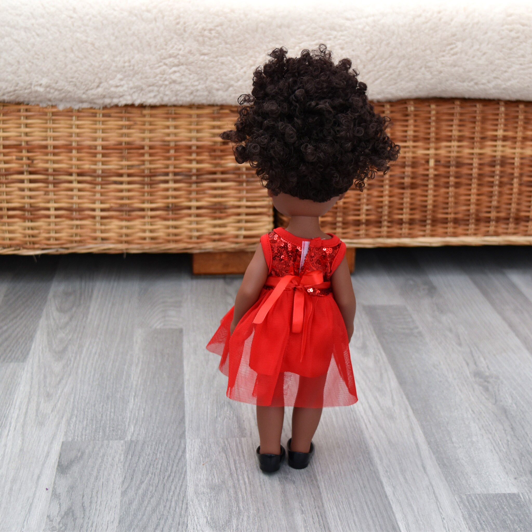Black Doll - Black Curly Hair Doll - African Doll - Black Baby Doll ...