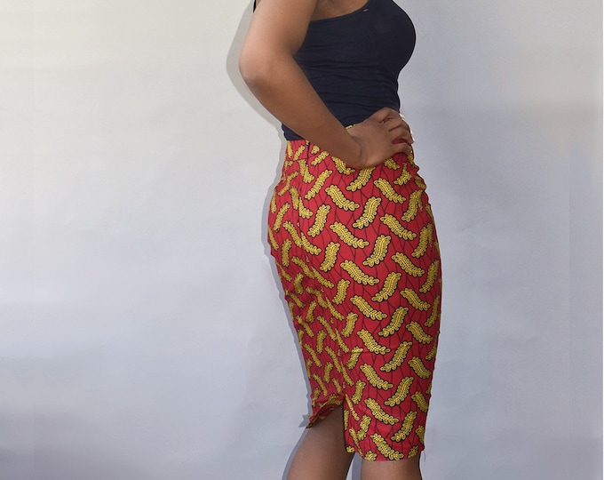 African Pencil Skirt - Etsy