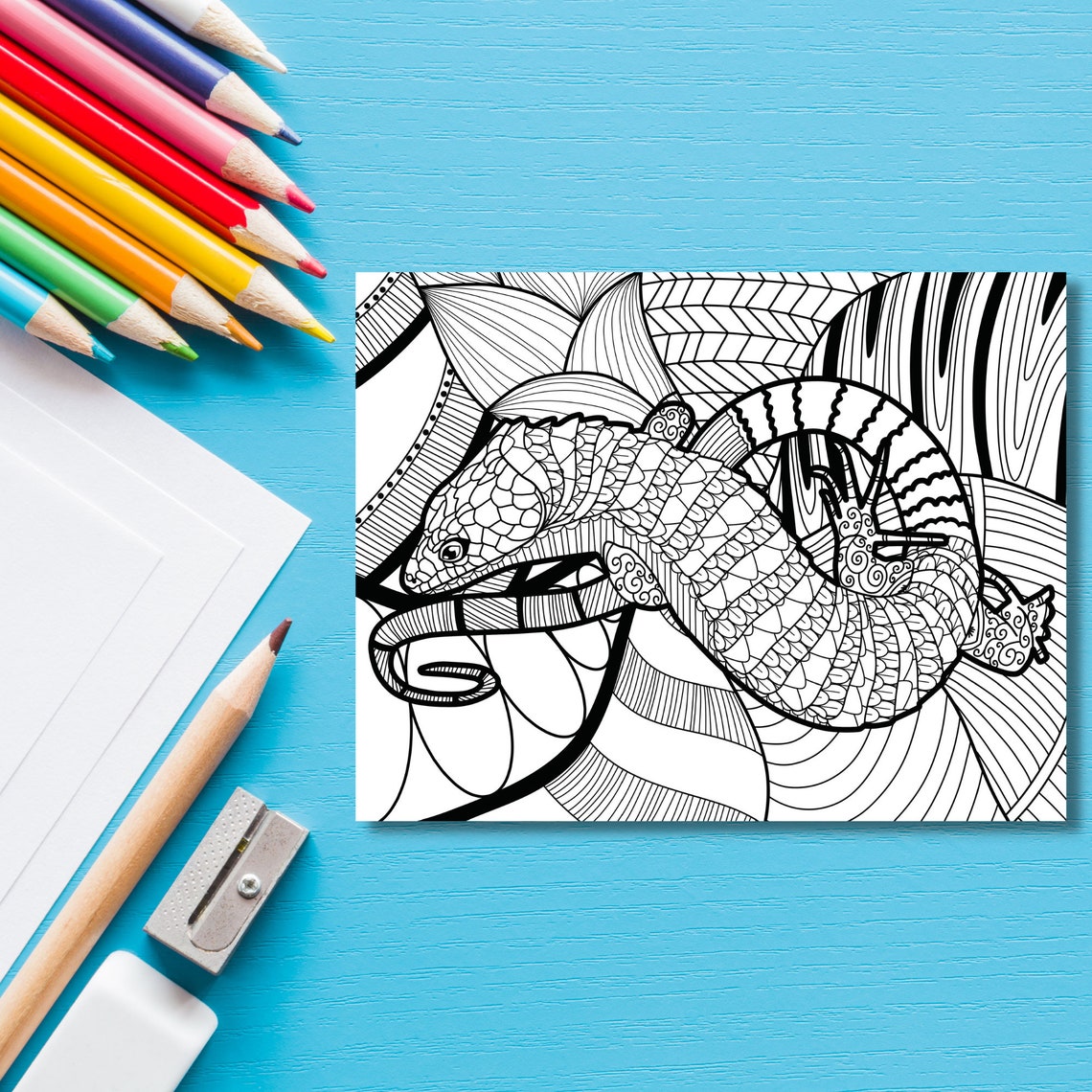 20 Beautiful Adult Coloring Pages - Etsy