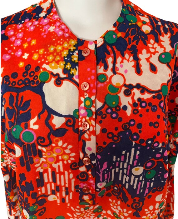 Vintage Carol Henry Psychedelic Print Blouse - Gem