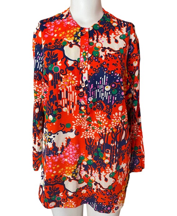 Vintage Carol Henry Psychedelic Print Blouse - Gem