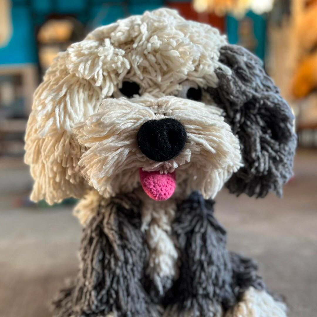 Guru, the Old English Sheepdog, Life Size Crochet Puppy Dog, Pet Doll ...