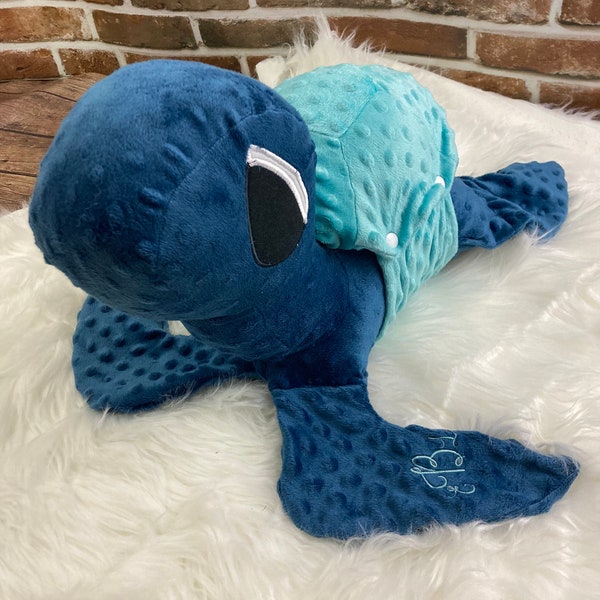 Weighted Sea Turtle Plush - Etsy