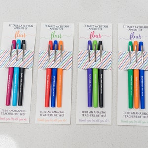 INCLUDES 3 FLAIR PENS - Flair Pen Gift Set - Teacher Appreciation ...