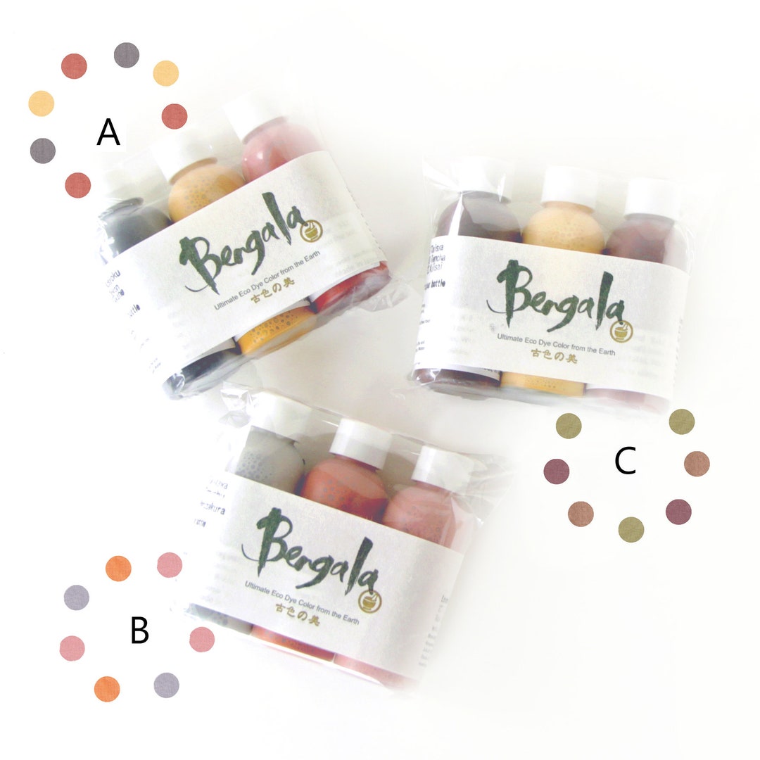 Bengala Mud Dye Assorted 3 Color Trial Set - Etsy