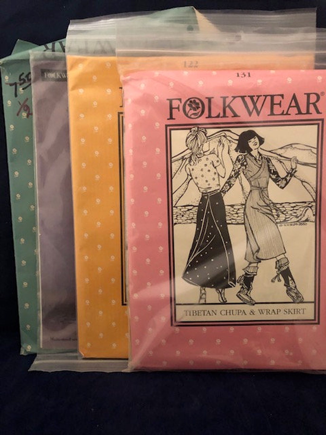4 Vintage Folkwear Patterns - Etsy