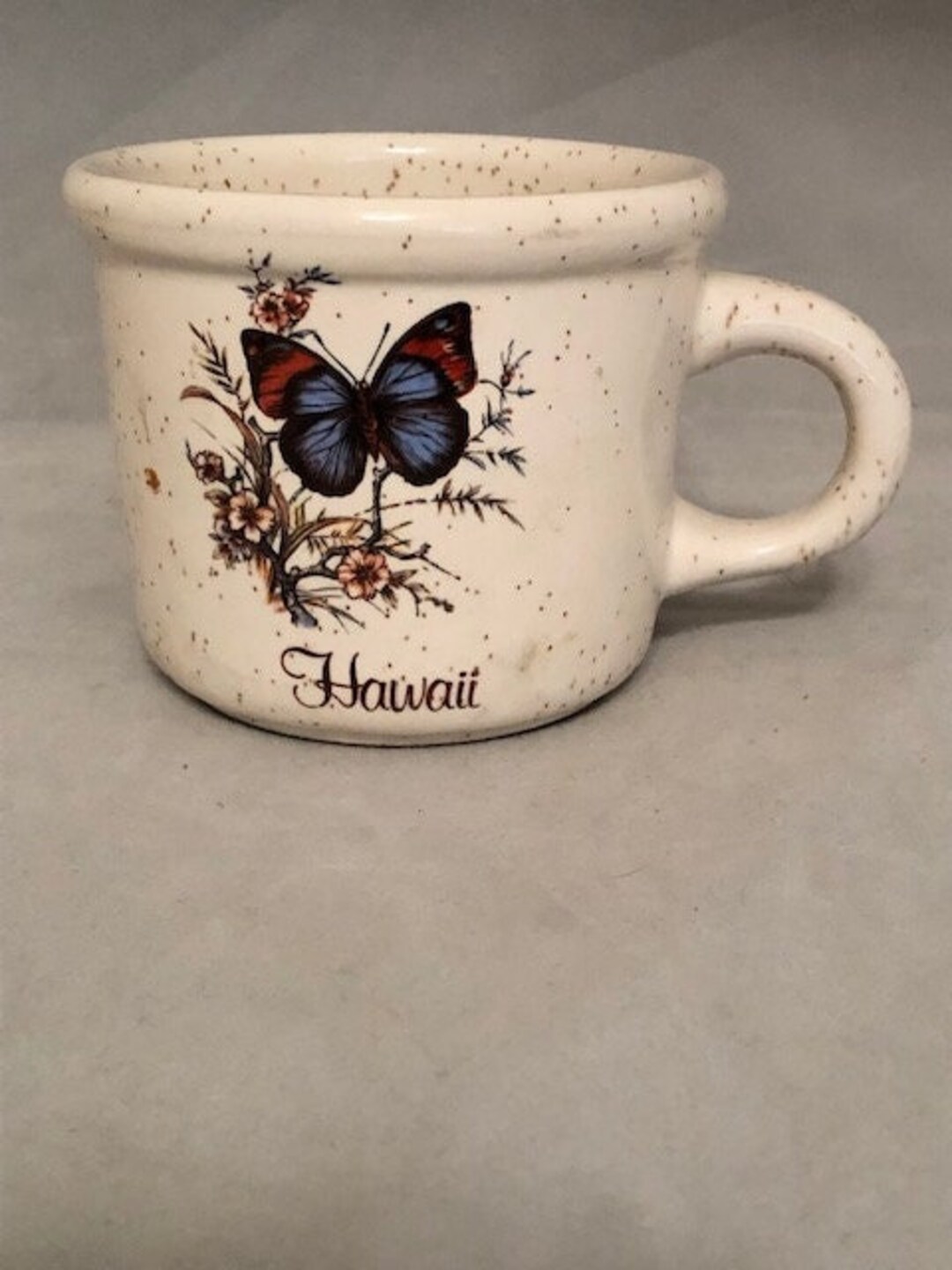 Vintage Treasure Craft Glazed Stoneware Hawaii Mug - Etsy