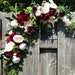 Wedding Arch Corner Swags, Burgundy & Ivory With Succulents, Set of 2 ...