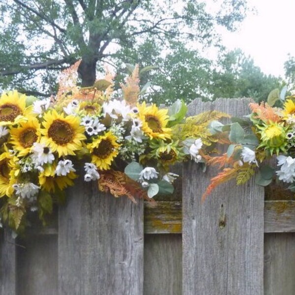 Sunflower Corner Swag - Etsy