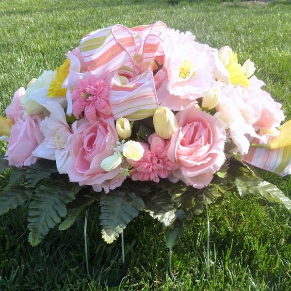 Headstone Flowers - Etsy