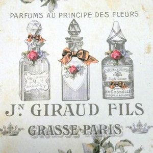 Vintage Paris Advertising Wood Wall Art, French Perfume Sign, French ...