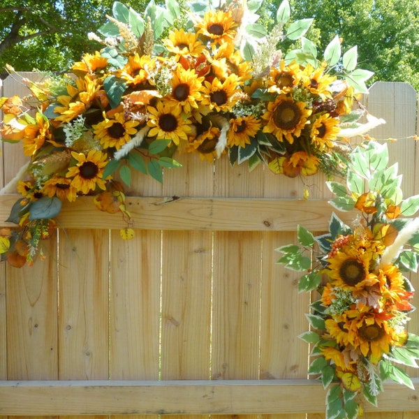 Sunflower Corner Swag - Etsy
