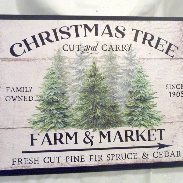 Tree Farm Sign - Etsy