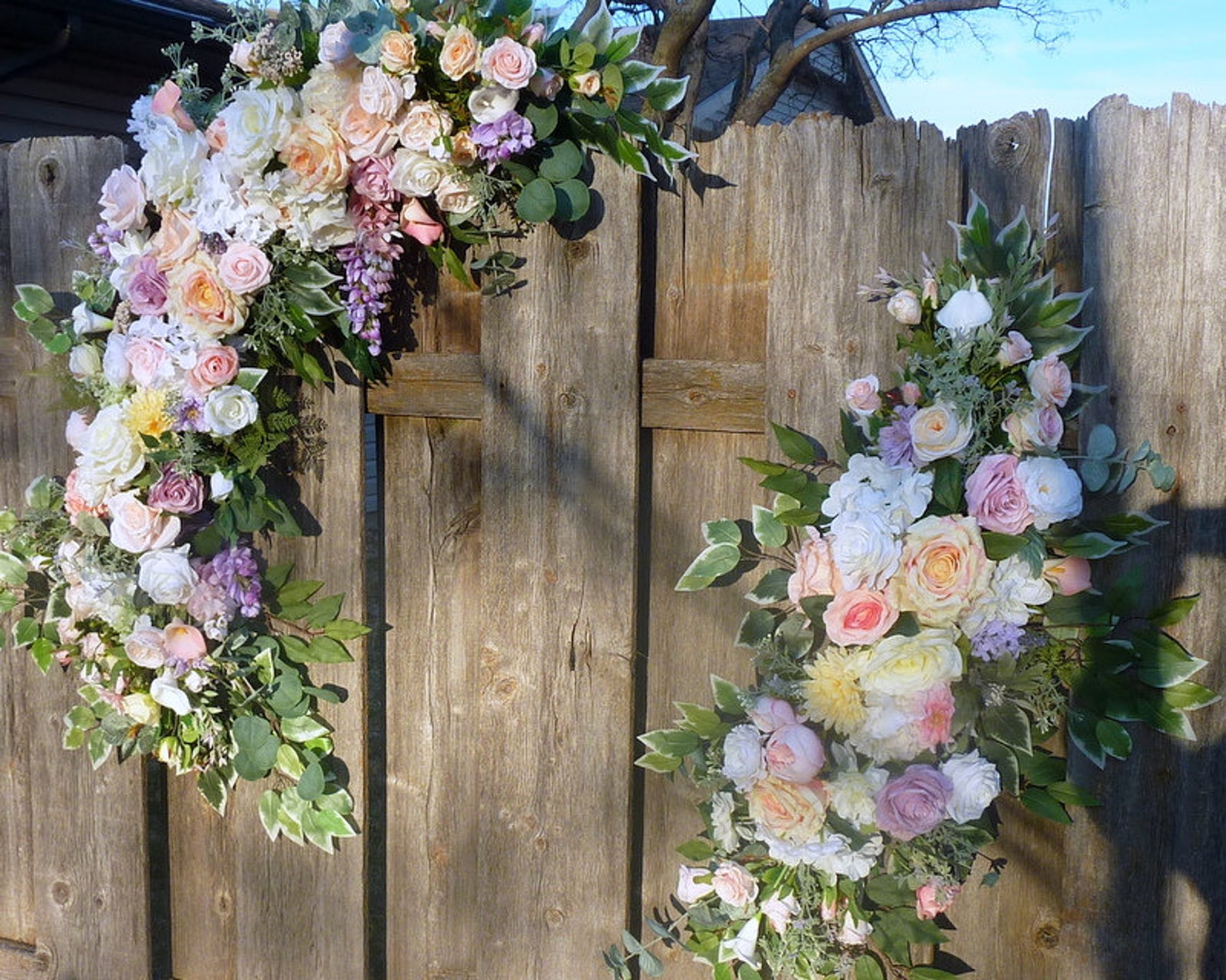 Pastel Wedding Arch Flowers Circle Wedding Arch Flowers - Etsy