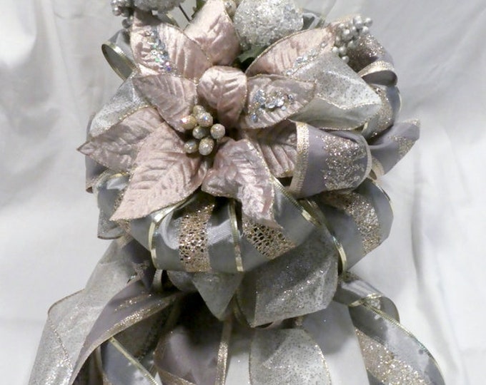 Ribbon Tree Topper - Ribbon Topper - Tree Decorations - Bow Tree Topper ...