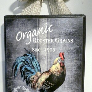 Chalkboard Rooster Sign. Farmhouse Decor, Kitchen Decor - Etsy