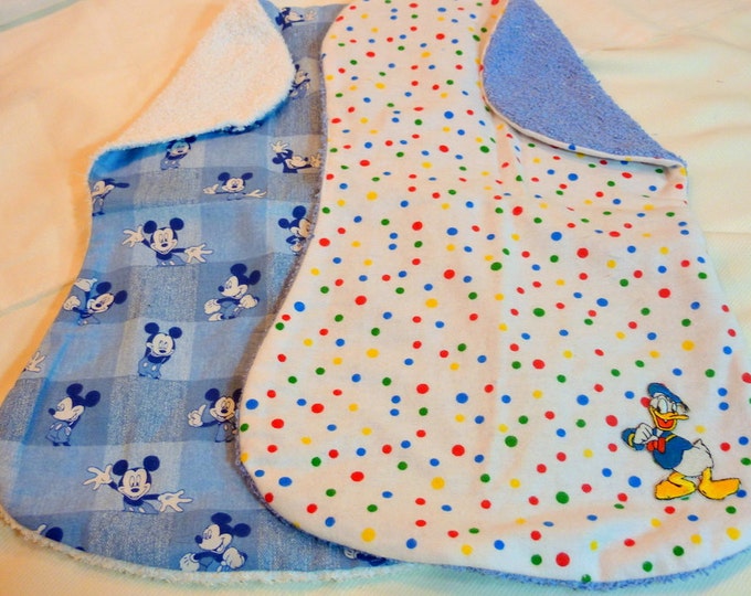 Mickey Mouse Burp Cloths - Donald Duck Burp Cloth - Baby Boy Burp ...