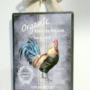 Chalkboard Rooster Sign. Farmhouse Decor, Kitchen Decor - Etsy