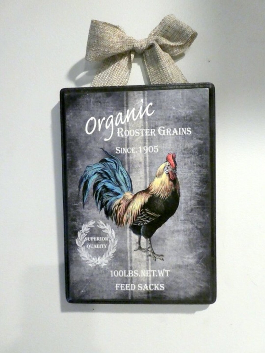 Chalkboard Rooster Sign. Farmhouse Decor, Kitchen Decor - Etsy