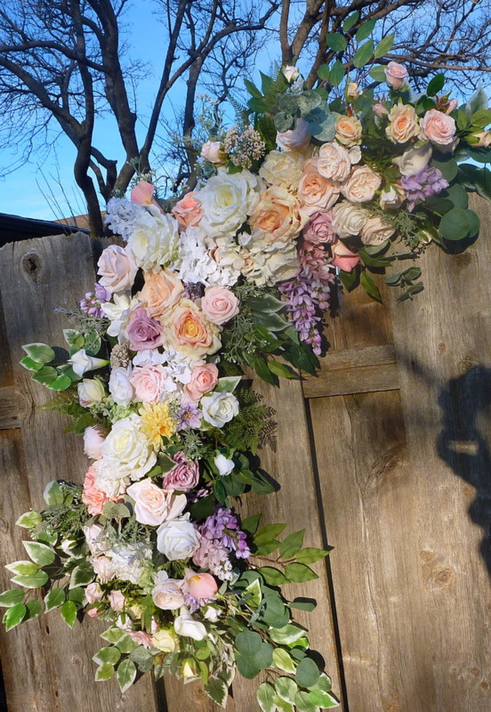 Pastel Wedding Arch Flowers Circle Wedding Arch Flowers - Etsy