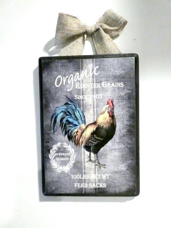 Chalkboard Rooster Sign. Farmhouse Decor, Kitchen Decor - Etsy