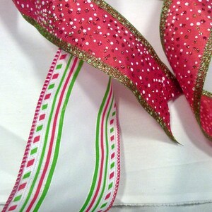 Candy Tree Topper, Red and Green Ribbon Tree Topper, Bow Tree Topper - Etsy