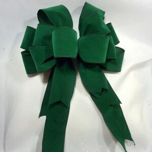 Emerald Green Velvet Christmas Bow, Wreath Bow, Bow Tree Topper - Etsy