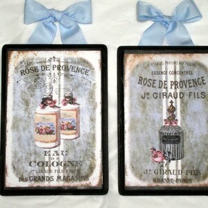 Paris Perfume Signs, Wood Plaque With Vintage Paris Advertising, French ...