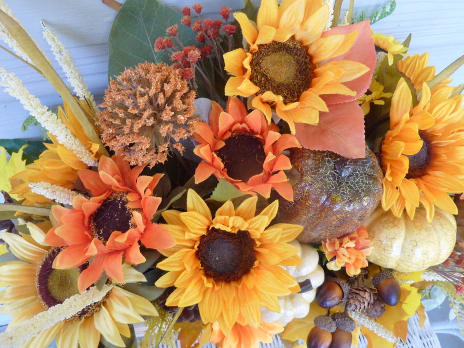 Fall Sunflower Centerpiece Thanksgiving Centerpiece Fall - Etsy