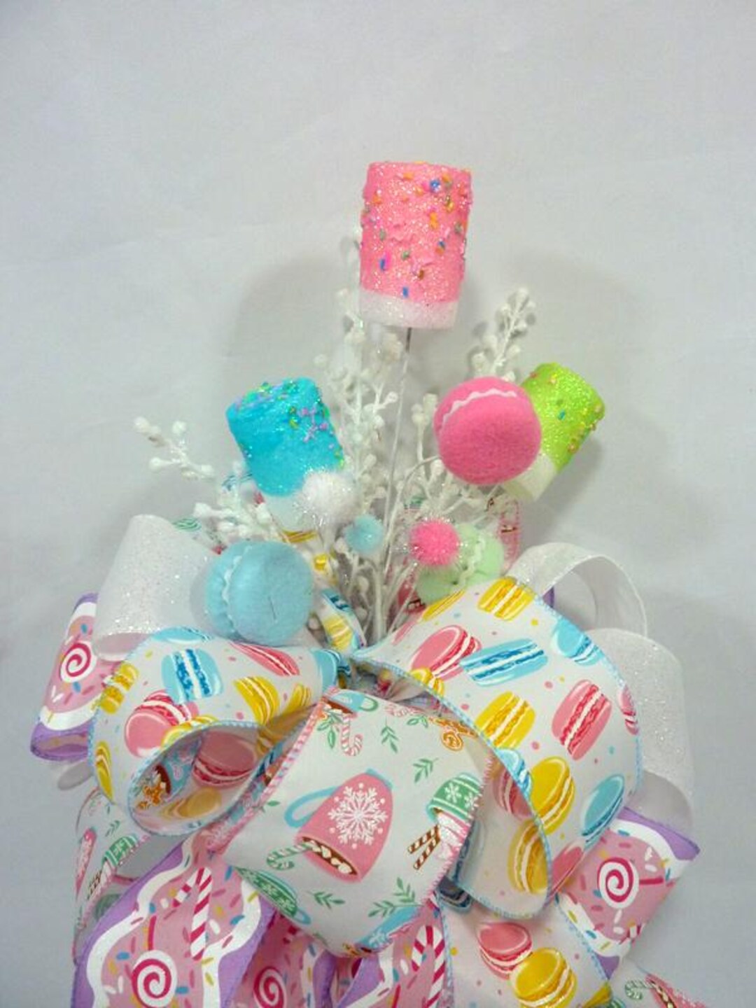 Pastel Candy Tree Topper, Ribbon Tree Topper - Etsy
