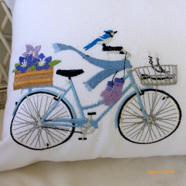 Bicycle Pillow - Etsy