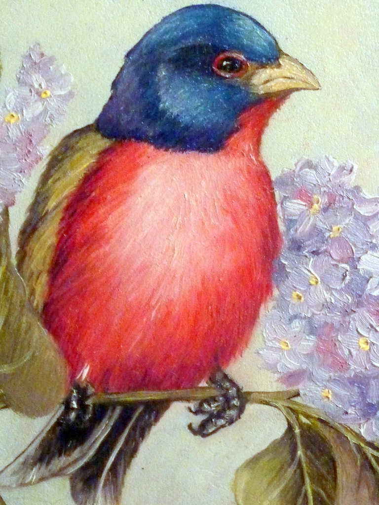 Spring Song Bird Painting Original Oil Painting 11x14 - Etsy