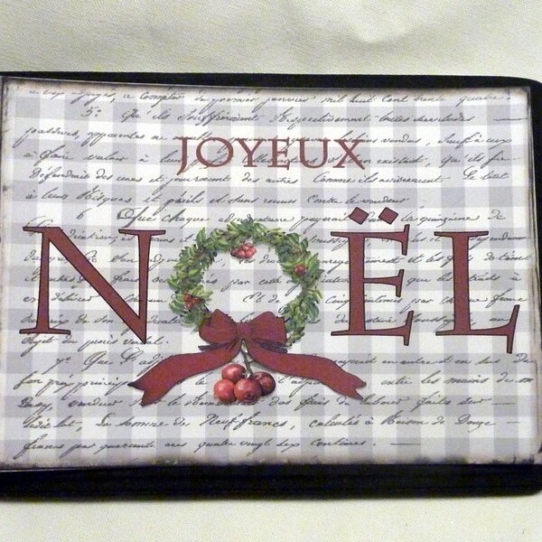 Joyeux Noel Sign - Etsy