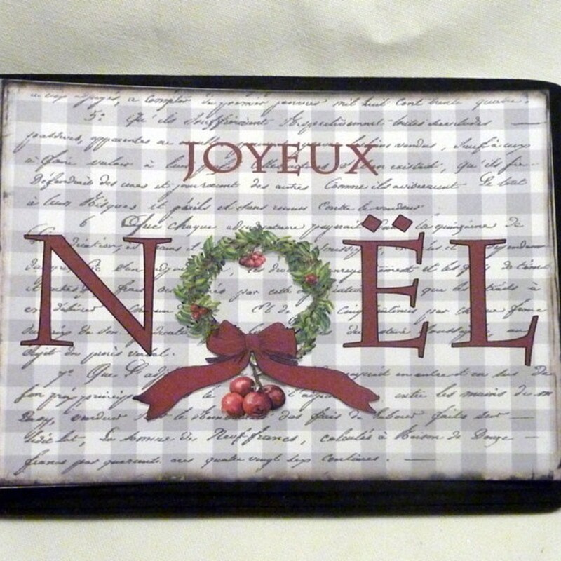 Joyeux Noel Sign - Etsy