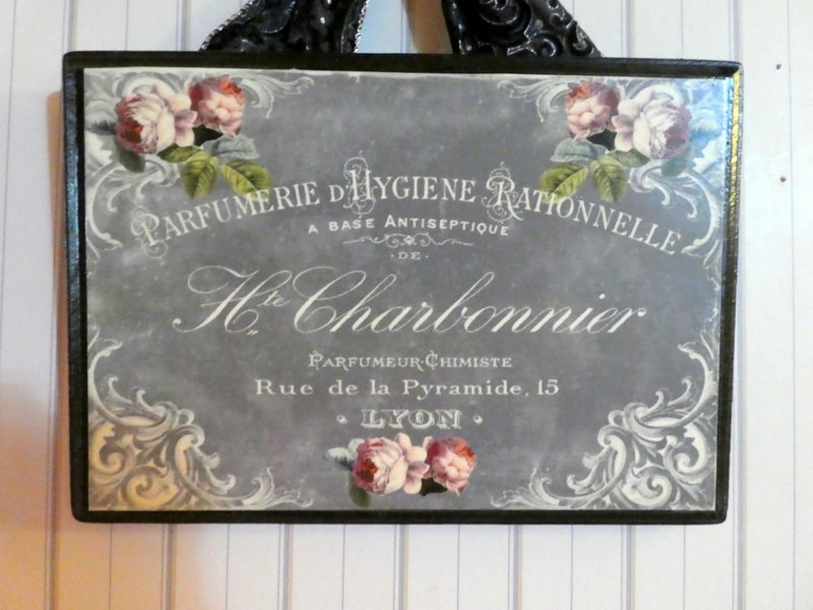 Paris Chalkboard Wood Sign Vintage Paris Advertising Wood - Etsy