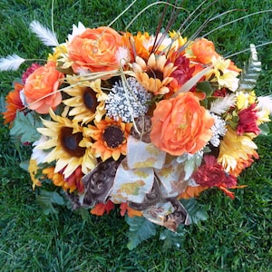 Fall Cemetery Flowers, Grave Decorations for Fall - Etsy