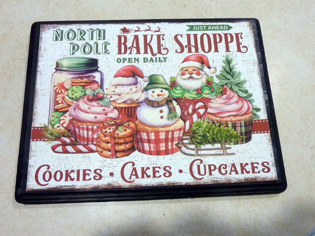 Wood Christmas Signs, North Pole Bake Shop Sign - Etsy