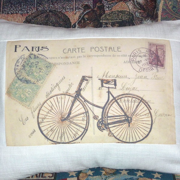 French Script Pillow - Etsy