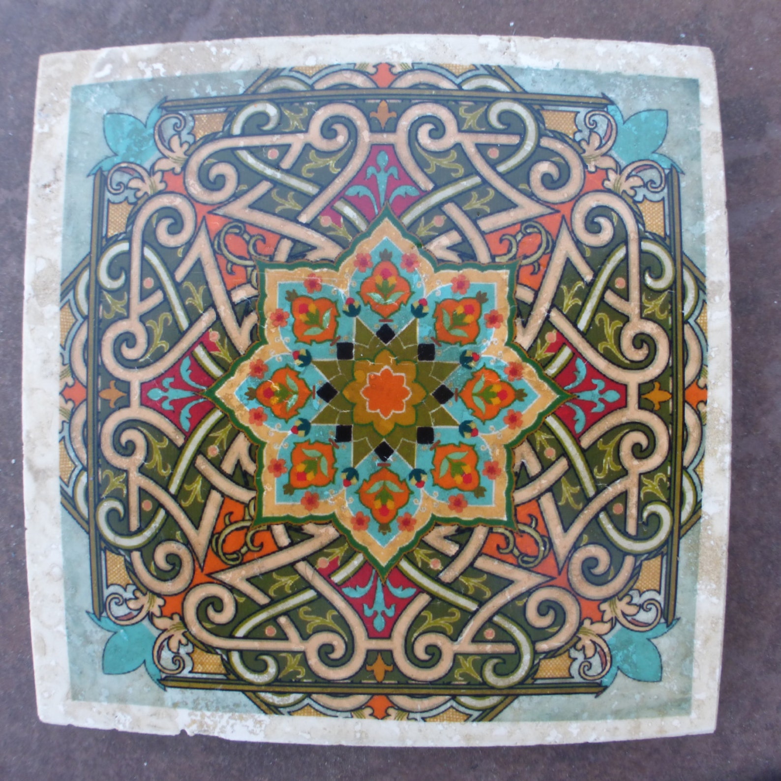 Moroccan Coasters Stone Coasters Set of 4 Marble Coasters - Etsy